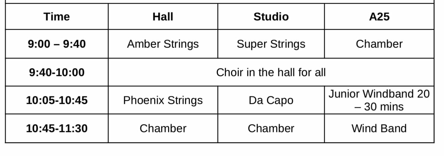 PBCMS Dates, Times & Updates